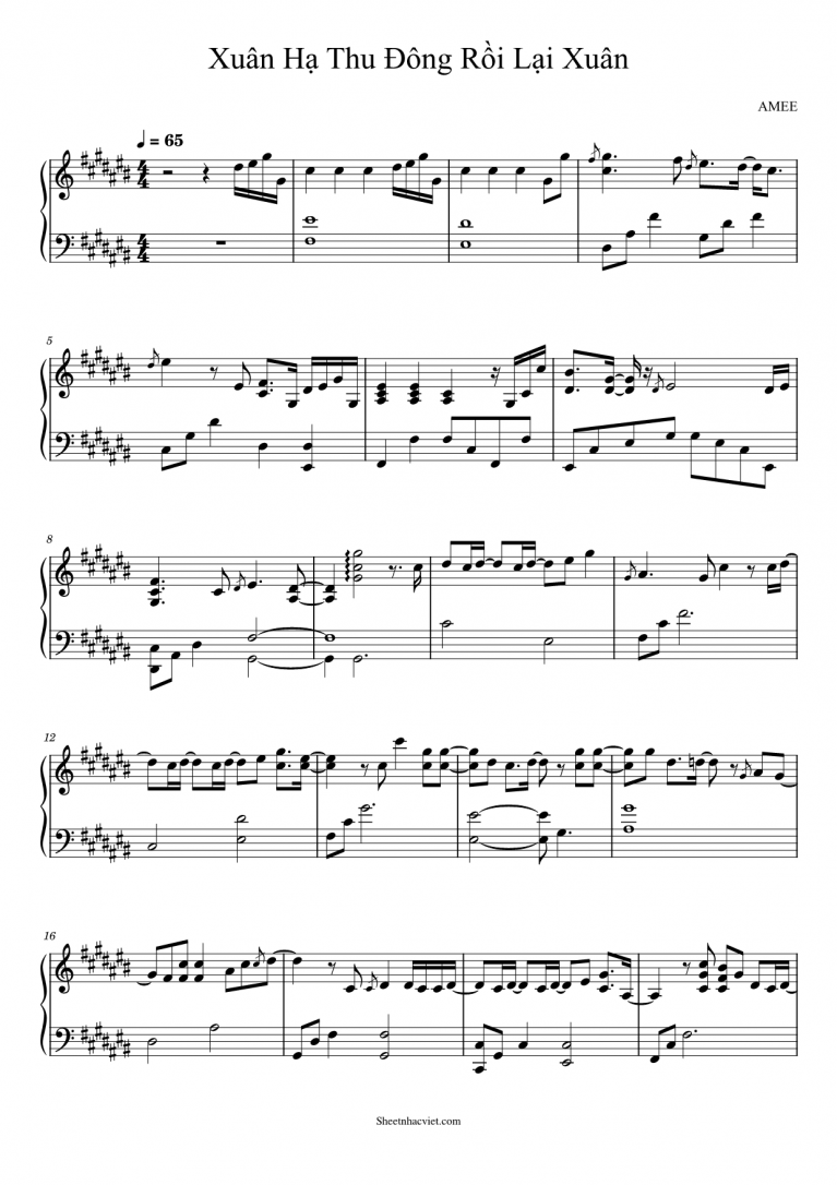 Sheet Nhạc | Sheetnhacviet.com
