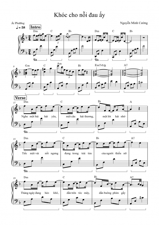 Sheet Nhạc Cơn Mưa Xa Dần - Sơn Tùng M-TP | Sheetnhacviet.com