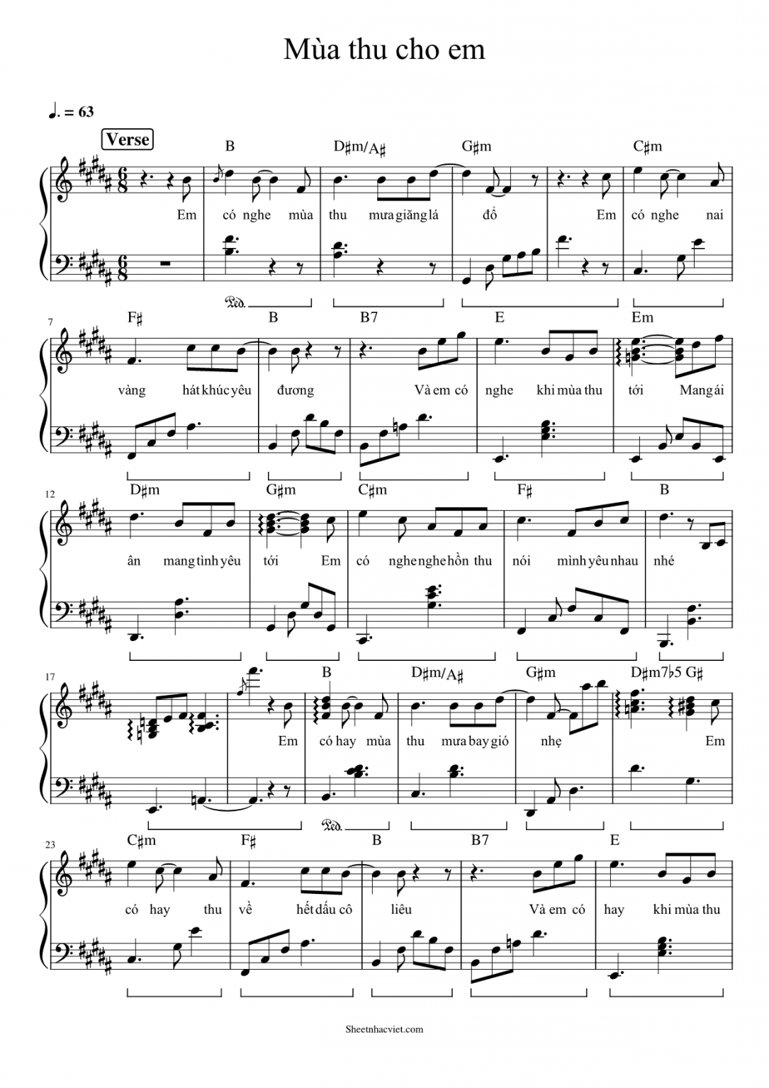 Sheet Nhạc | Sheetnhacviet.com
